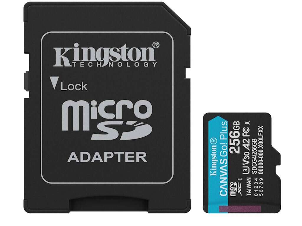 Memorije kartice KINGSTON SDCG4/256GB/Canvas Go! Plus/microSD/200/160MB/s/+adapter
