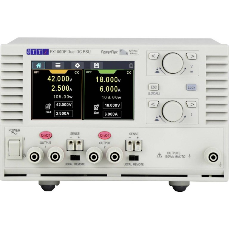 Laboratorijsko napajanje Aim TTi FX100DP 0-42V 1mA-6A 210W