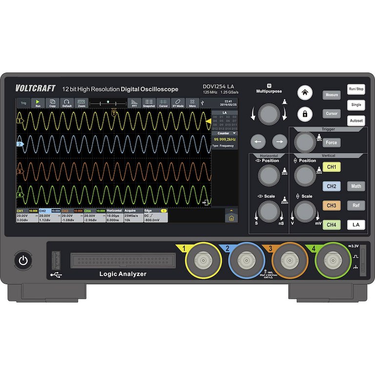 Digitalni osciloskop VOLTCRAFT DOV1254 4x125MHz