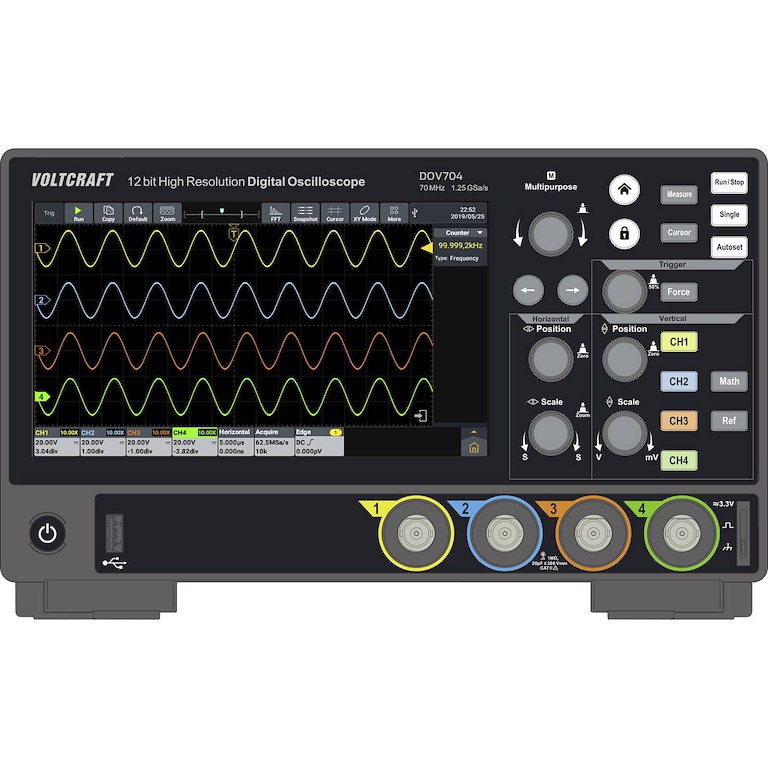 Digitalni osciloskop VOLTCRAFT DOV1002 2x100MHz