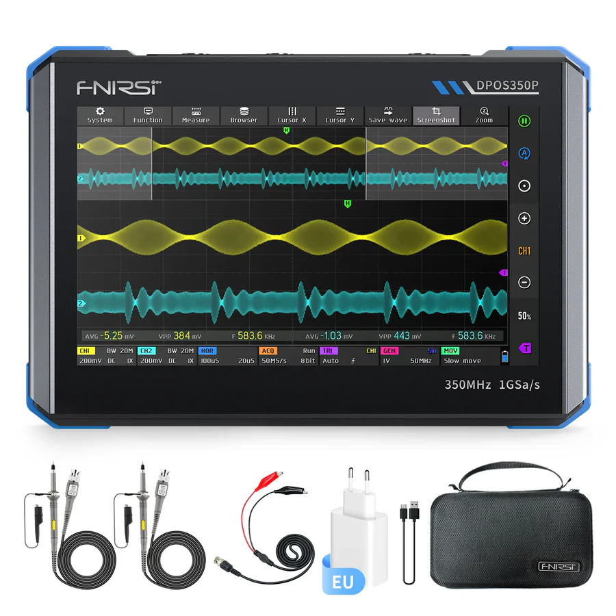 Digitalni osciloskop multimetar FNIRSI DPOS350P 2x350MHz