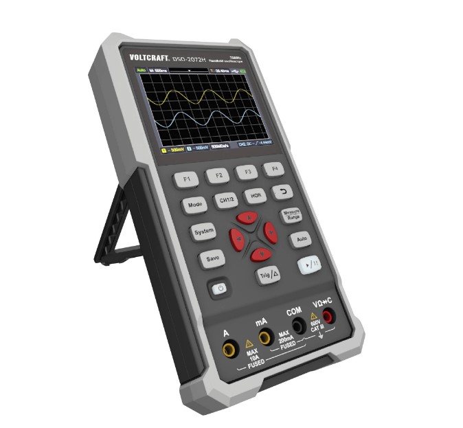 Digitalni ručni osciloskop VOLTCRAFT DSO-2072H 2x70MHz