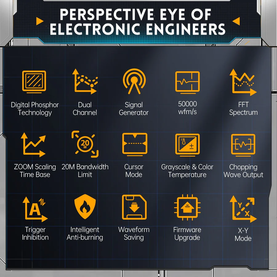 Digitalni osciloskop FNIRSI DPOX180H 2x180MHz