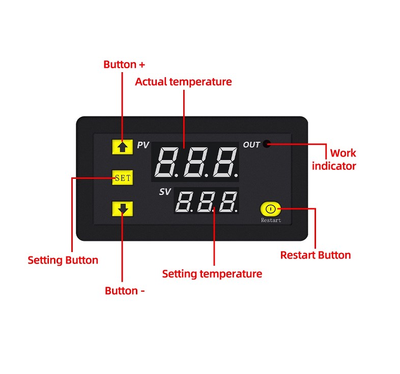 Digitalni upravljači termostat W3230 220V sa sondom