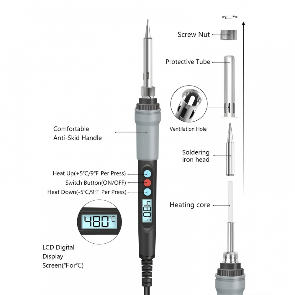 Digitalna štapna lemilica 90W sa regulacijom
