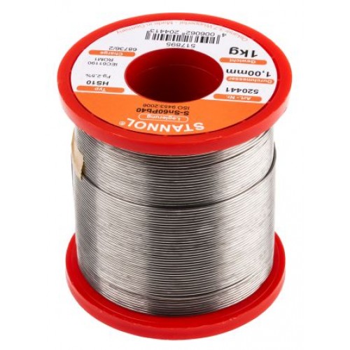 Tinol / kalaj žica Stannol Sn60/Pb39/Cu1 1mm 1kg