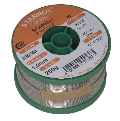 Tinol / kalaj žica Stannol Sn99.3/Cu0.7 Ecoloy 1mm 250g