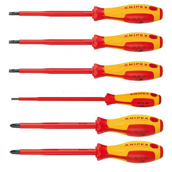 Odvrtači Knipex izolovani električarski 1000V set 6 u 1 00 20 12 V01