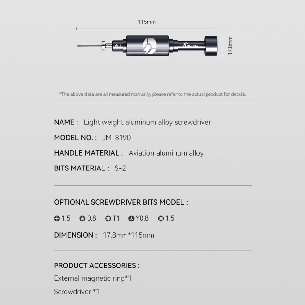 Odvrtači set precizni JAKEMY JM-8190