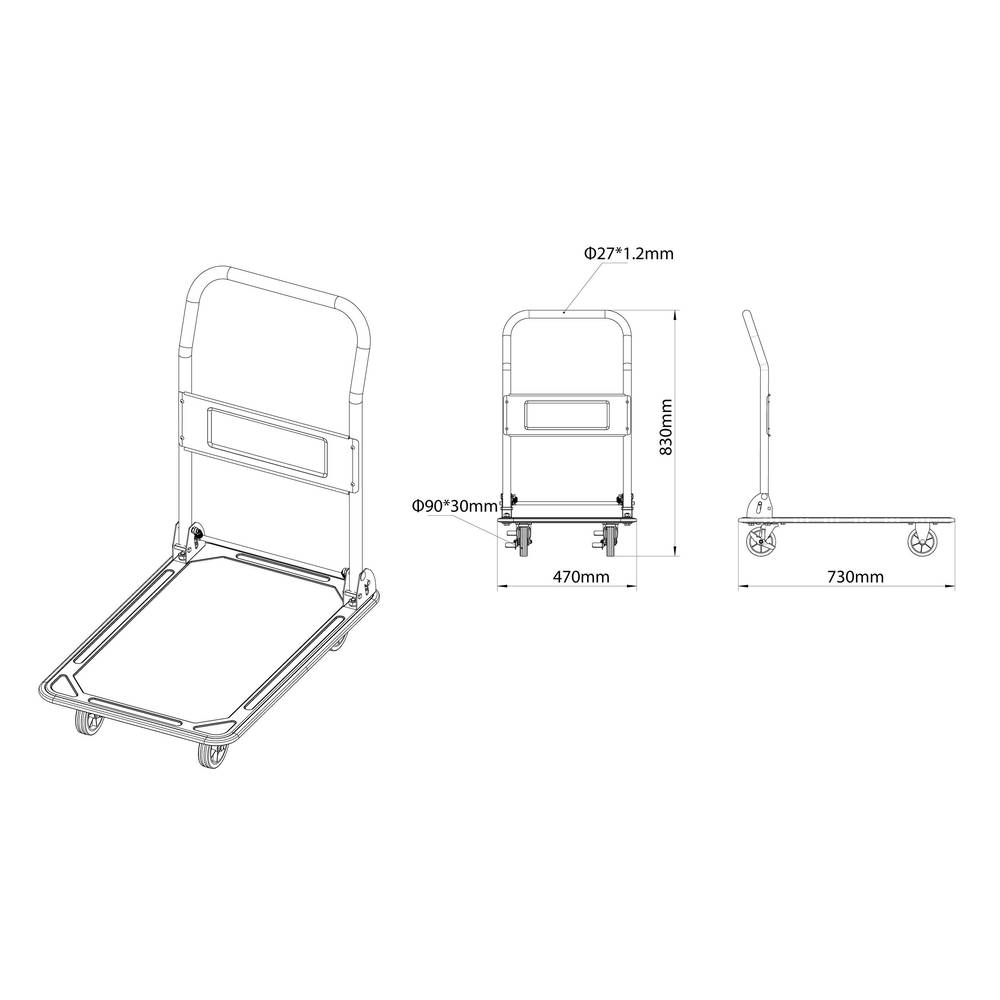 Kolica TOOLCRAFT 2303575 150kg