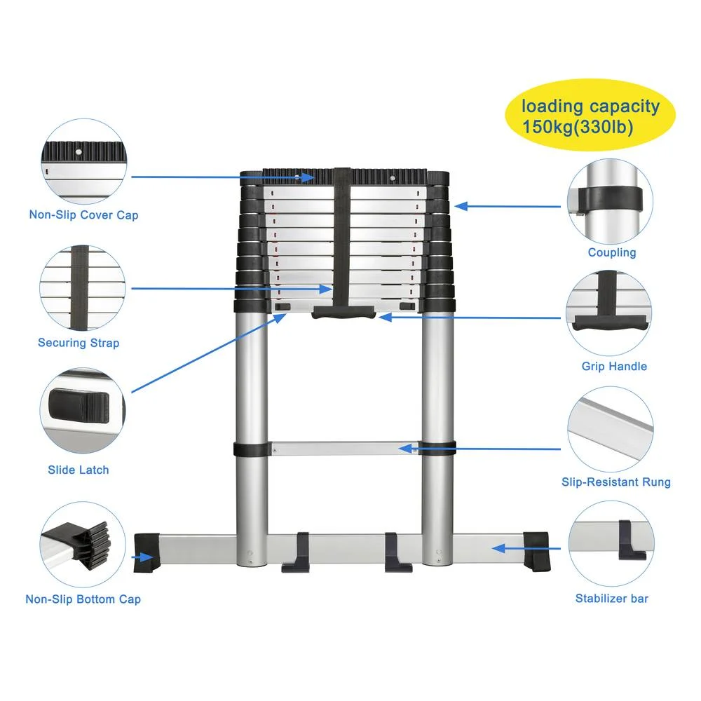 Skopive merdeveni TOOLCRAFT TO-7868814 150kg 3.2m