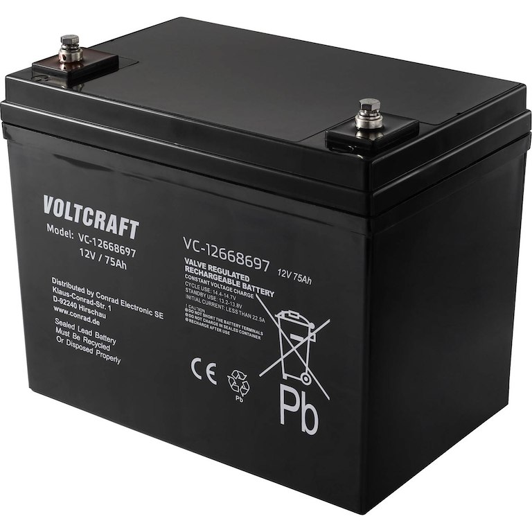 Akumulator VOLTCRAFT VC-12668697 12V 90Ah 306x210x169mm