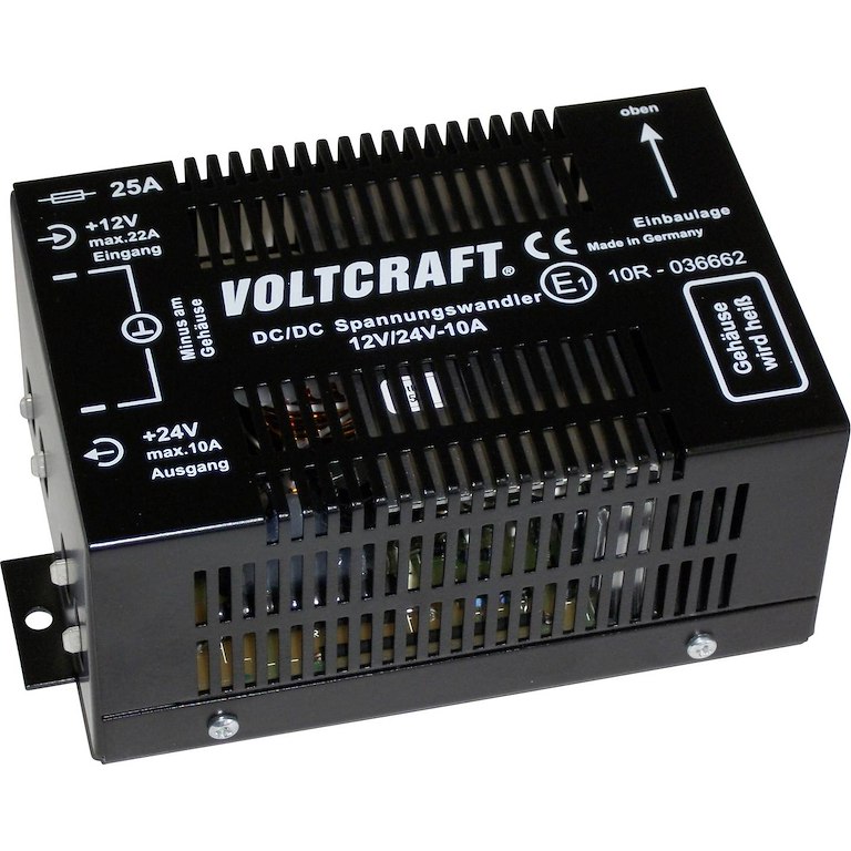 DC/DC konvertor VOLTCRAFT 12V na 24V 240W