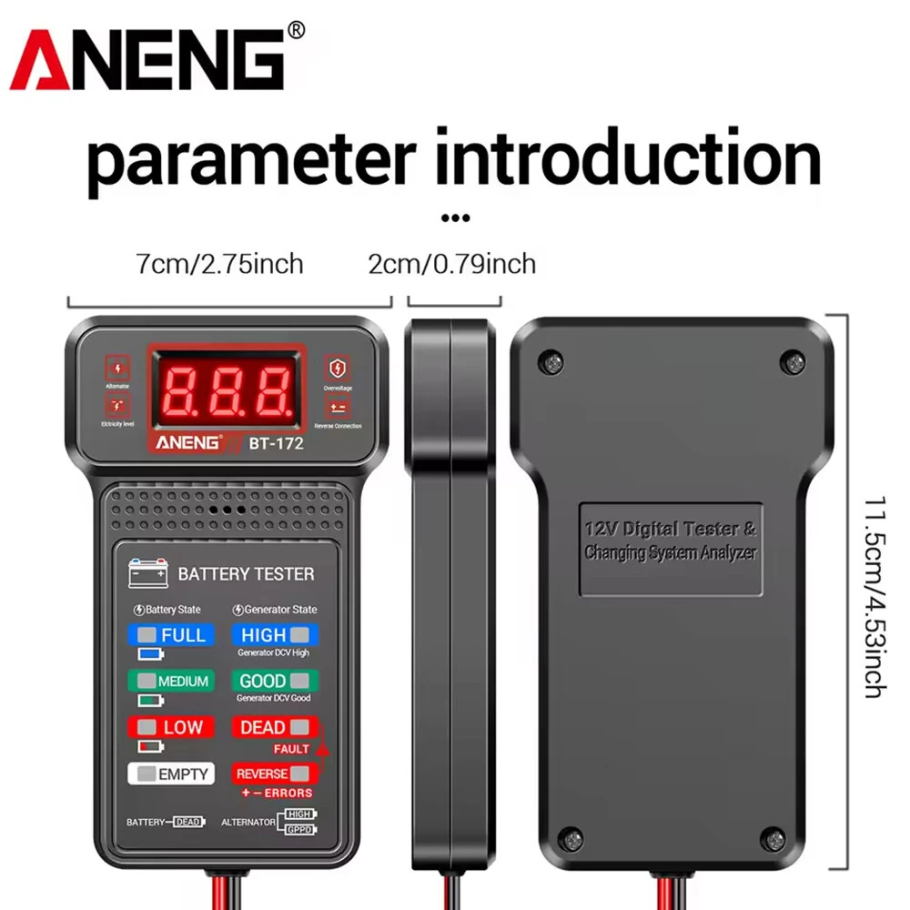Tester akumulatora ANENG BT-17112V