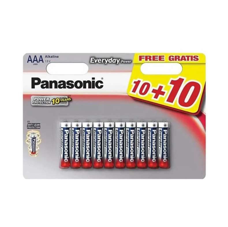 Set 20 baterija Panasonic LR03EPS 20BW AAA Alkalne Everyday
