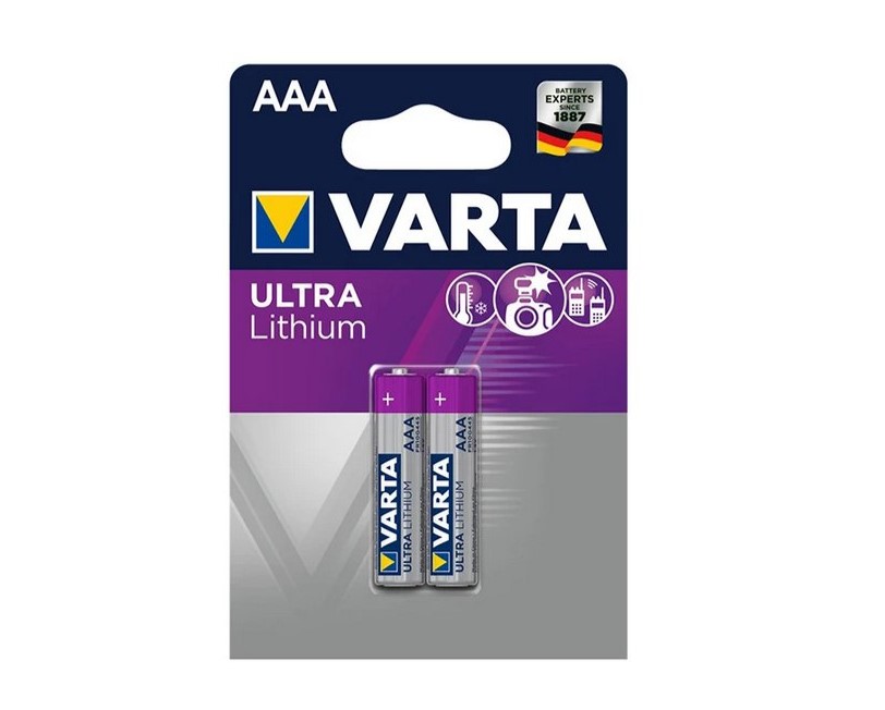 Baterija Varta litijum AAA FR03 1.5V blister 2 u 1
