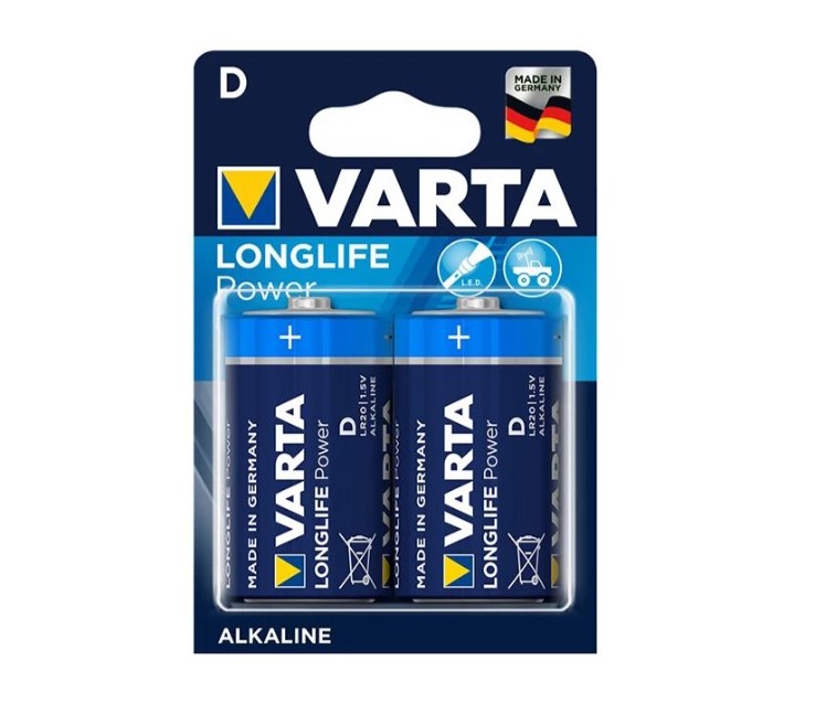 Baterija Varta alkalna D LR20 1.5V blister 2 u 1