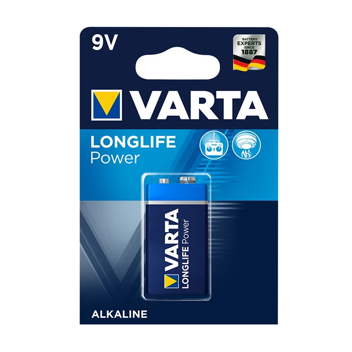 Baterija Varta alkalna 1604A 6LR61 9V, blister
