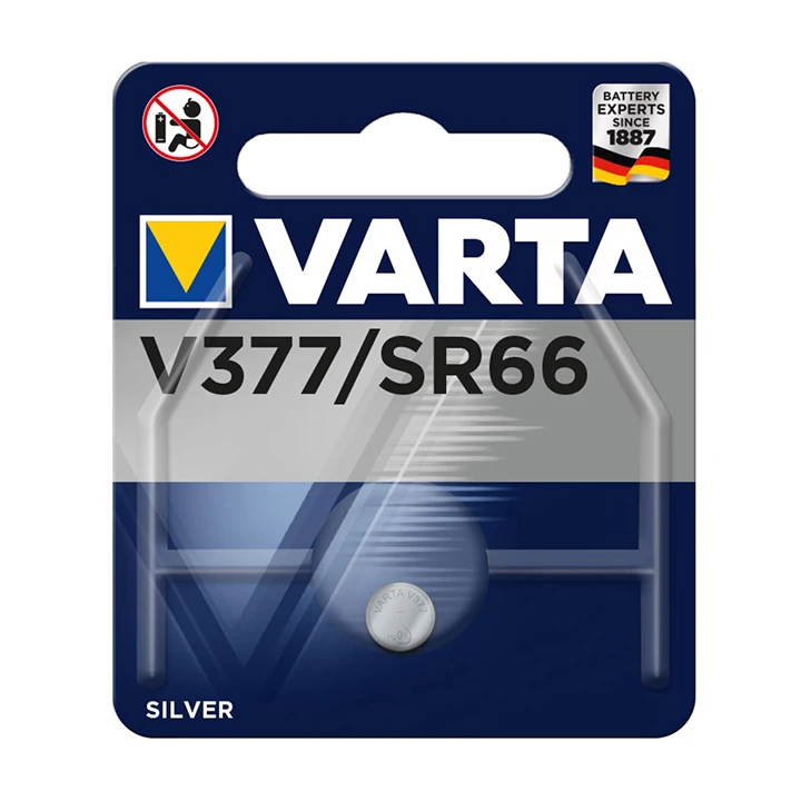Baterija Varta 377 SR66 silver oxide 1.55V