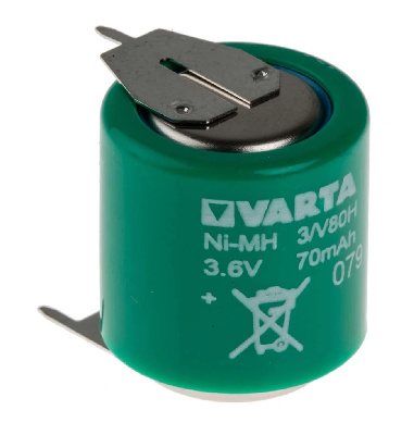 Baterija Varta NiMH akumulator 3,6V 80mAh tri pina