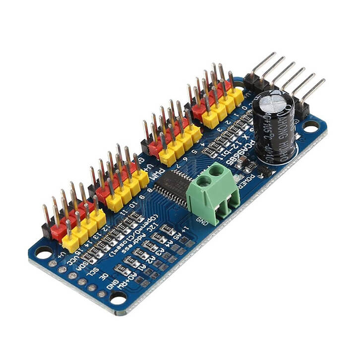 Arduino servo motor kontroler, 16 kanala