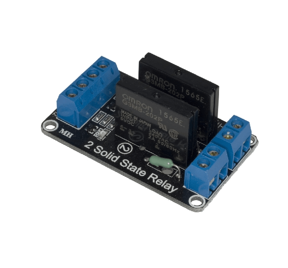 Arduino dvokanalni modul, sa dva SSR, 5V/2A, Omron, G2MN-202P