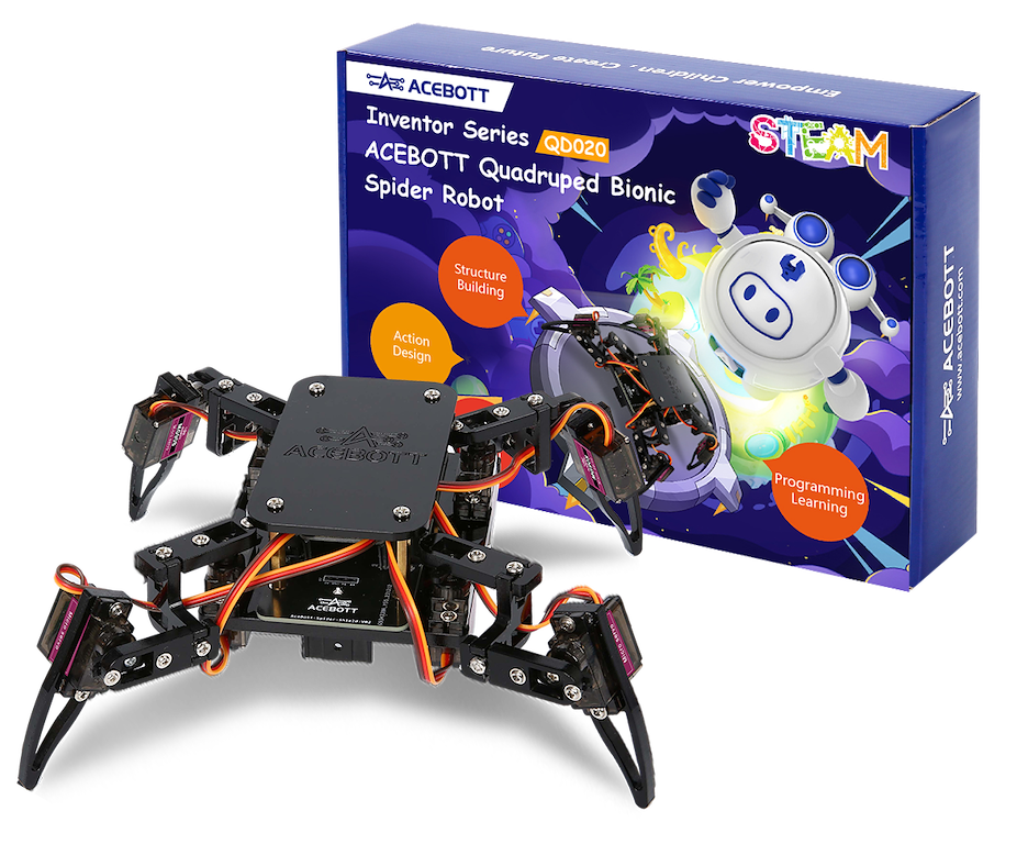 Acebott QD020 ESP8266 Quadruped Bionic set komplet robot pauk
