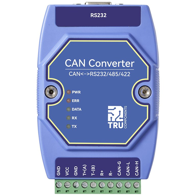 TRU COMPONENTS TC-ECAN-401 konverter CAN bus, Modbus-RTU, RS-485, RS-422, RS-232