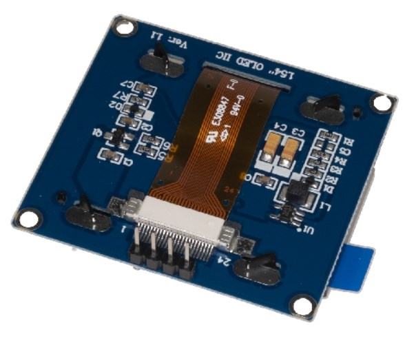 OLED 128×64 1.54inch SPI komunikacija 4 pina