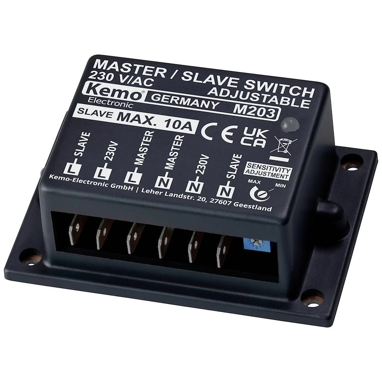 Relejni modul Kemo M203 Master slave switch Component 230V AC