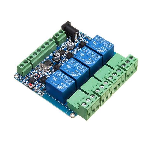 Relejni modul 4x RTU 12V RS485 MCU
