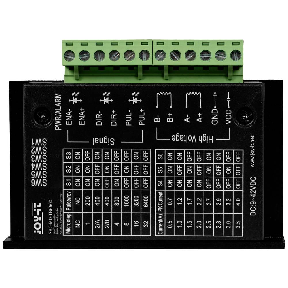 Step motor driver Joy-it SBC-MD-TB6600