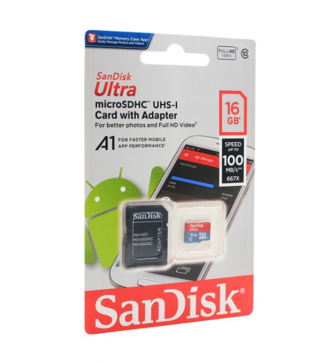 Memorijska kartica SanDisk SDHC 16GB Ultra Micro 100MB/s Class 10