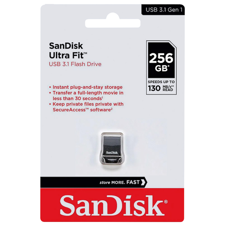 USB flash memorija SanDisk Cruzer Ultra Fit 3.1 256GB