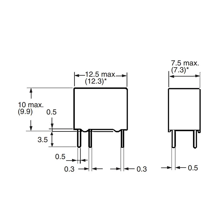 Relej G5V1-5 5VDC 1A 1xM+R Omron