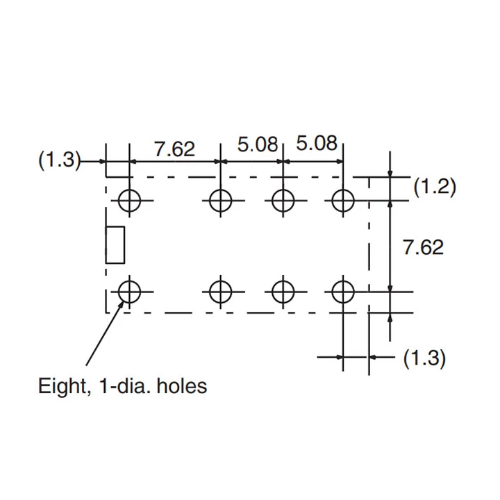 Relej G5V2-5 5V 2A 2xM+R Omron