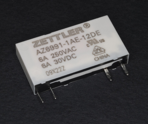 Relej AZ6991-1AE-24DE 1 X ON, SPST, 6A, 24V, 3990Om, Zettler