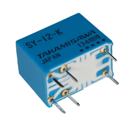 Relej SY24K 1 X ON/OFF, SPDT, 1A, 24V, 3290Om, RM2.54, (Takamisawa) Fujitsu