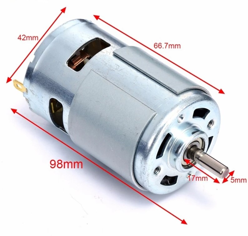 Motor 12VDC fi=42mm 12000rpm