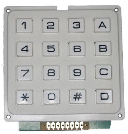 Tastatura 16 tastera 24V 20mA 65×64