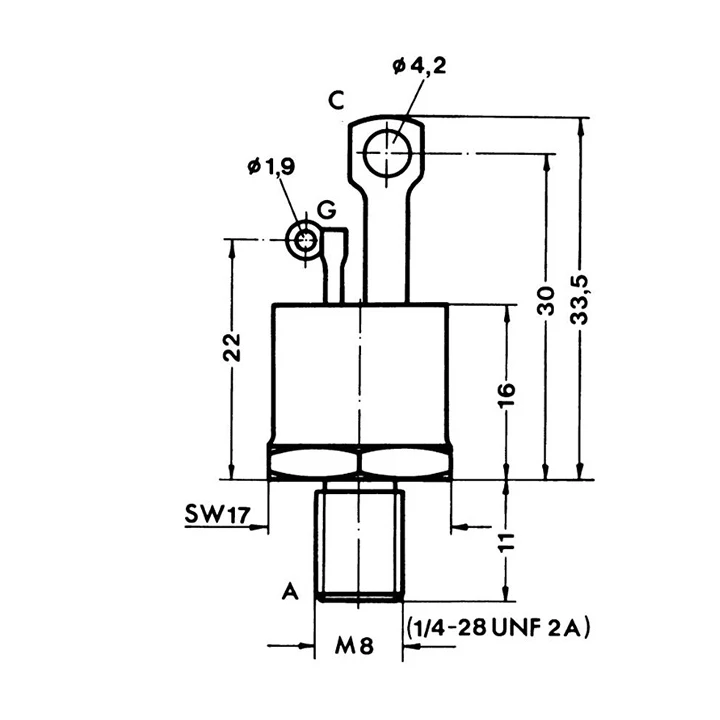 SKT50/12E, 50A, 1200V (M8)