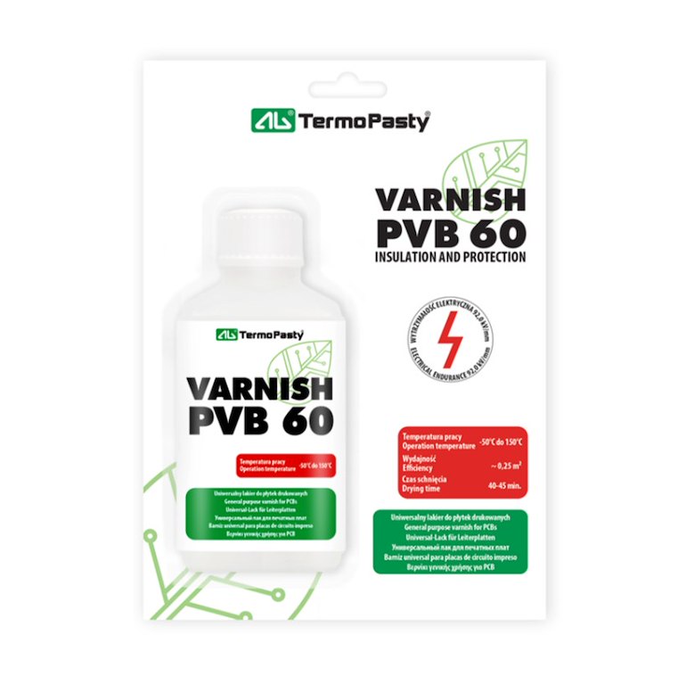 PVB Varnish 60 lak za PCB 1L AG Termopasty