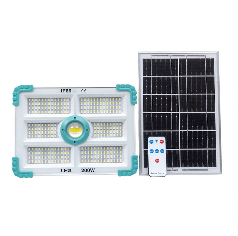 Solarna lampa 280 LED sa daljinskim upravljačem 200W IP66 6000mAh