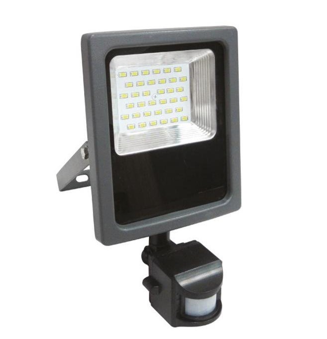 LED reflektor 20W bela hladna 6500K 220VAC + PIR senzor