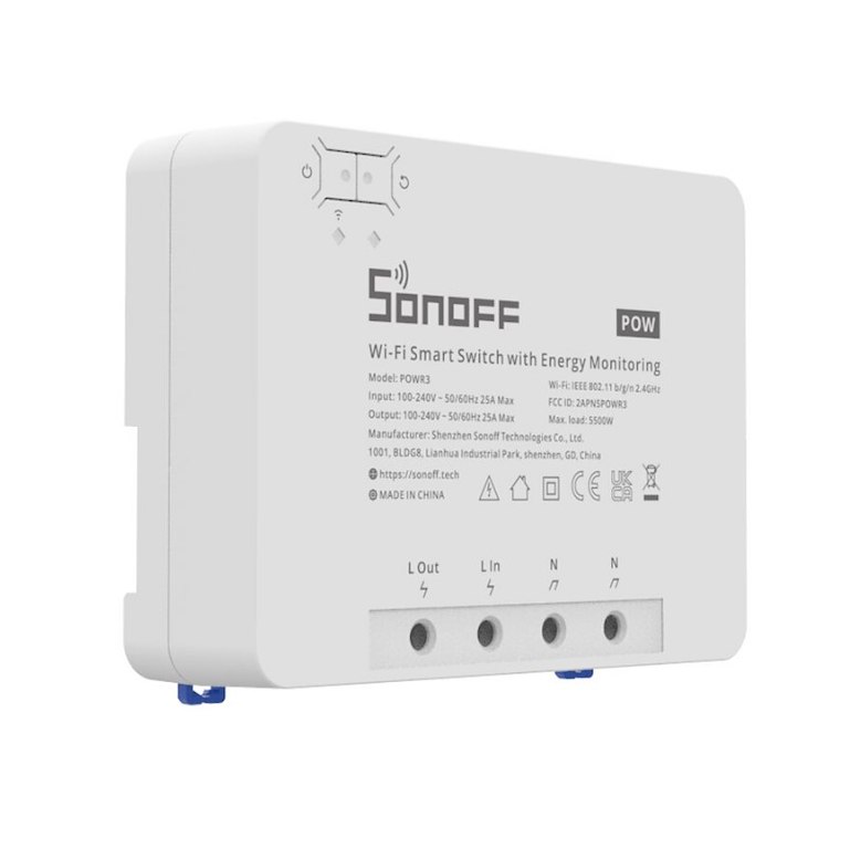 SONOFF POW R3 smart home prekidač 5500W sa merenjem potrošnje