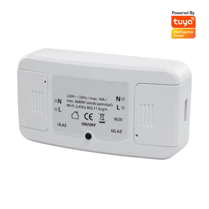 Tuya smart WiFi prekidač 16A 230VAC