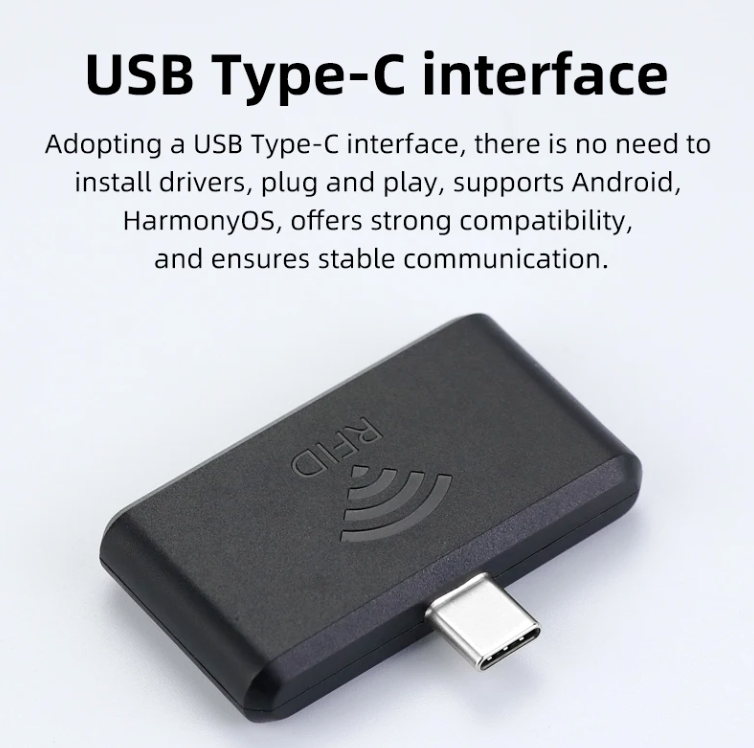 RFID čitač Type C 125khz ID