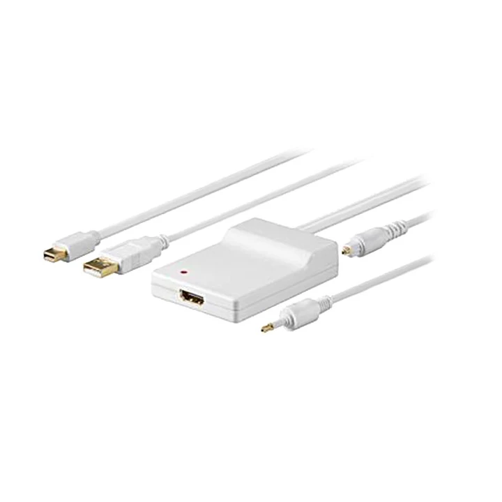Kabl HDMI ženski – USB muški + Displayport mini muški + Toslink muški