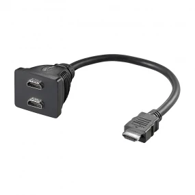 Kabl spliter HDMI muški – 2x HDMI ženski, 0.2m