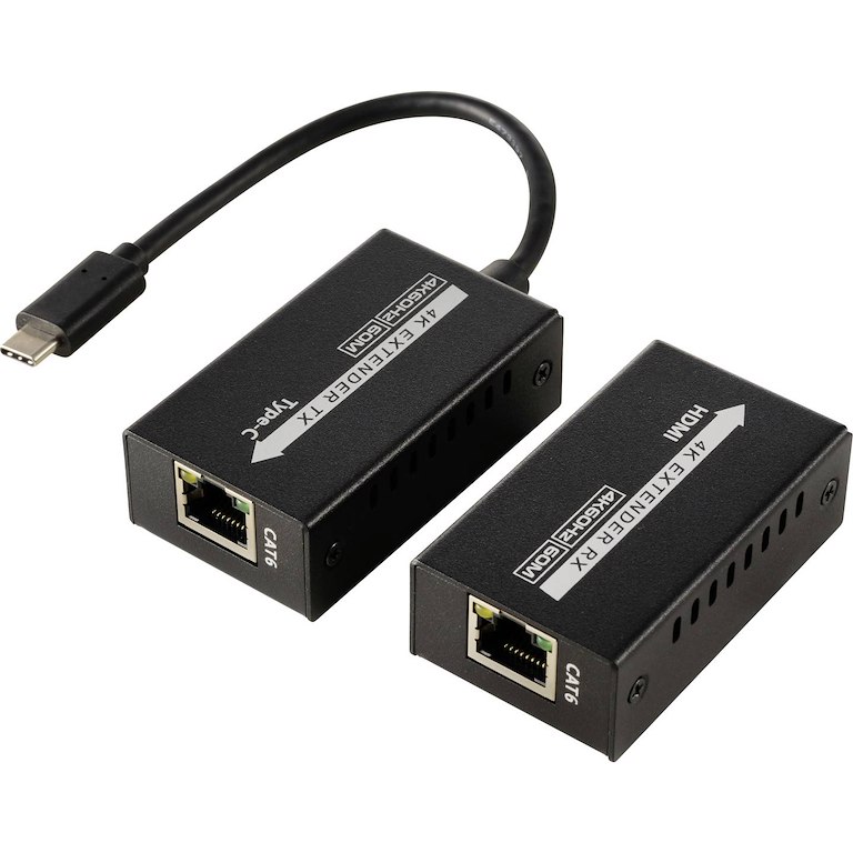 SpeaKa Professional SP-TPCE-500 HDMI ekstender putem mrežnog kabla 4K 60m